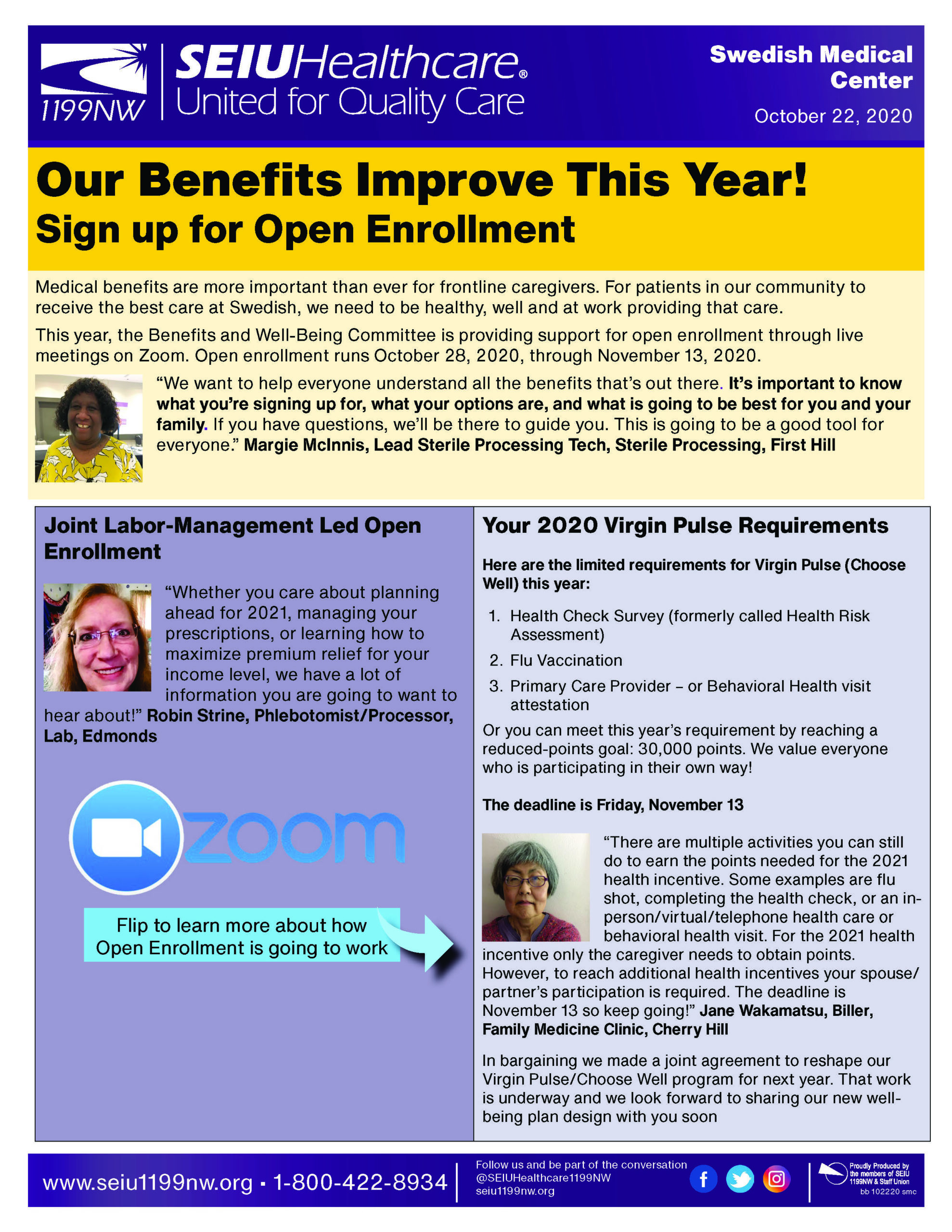 Our Benefits Improve This Year! - SEIU Healthcare 1199NW