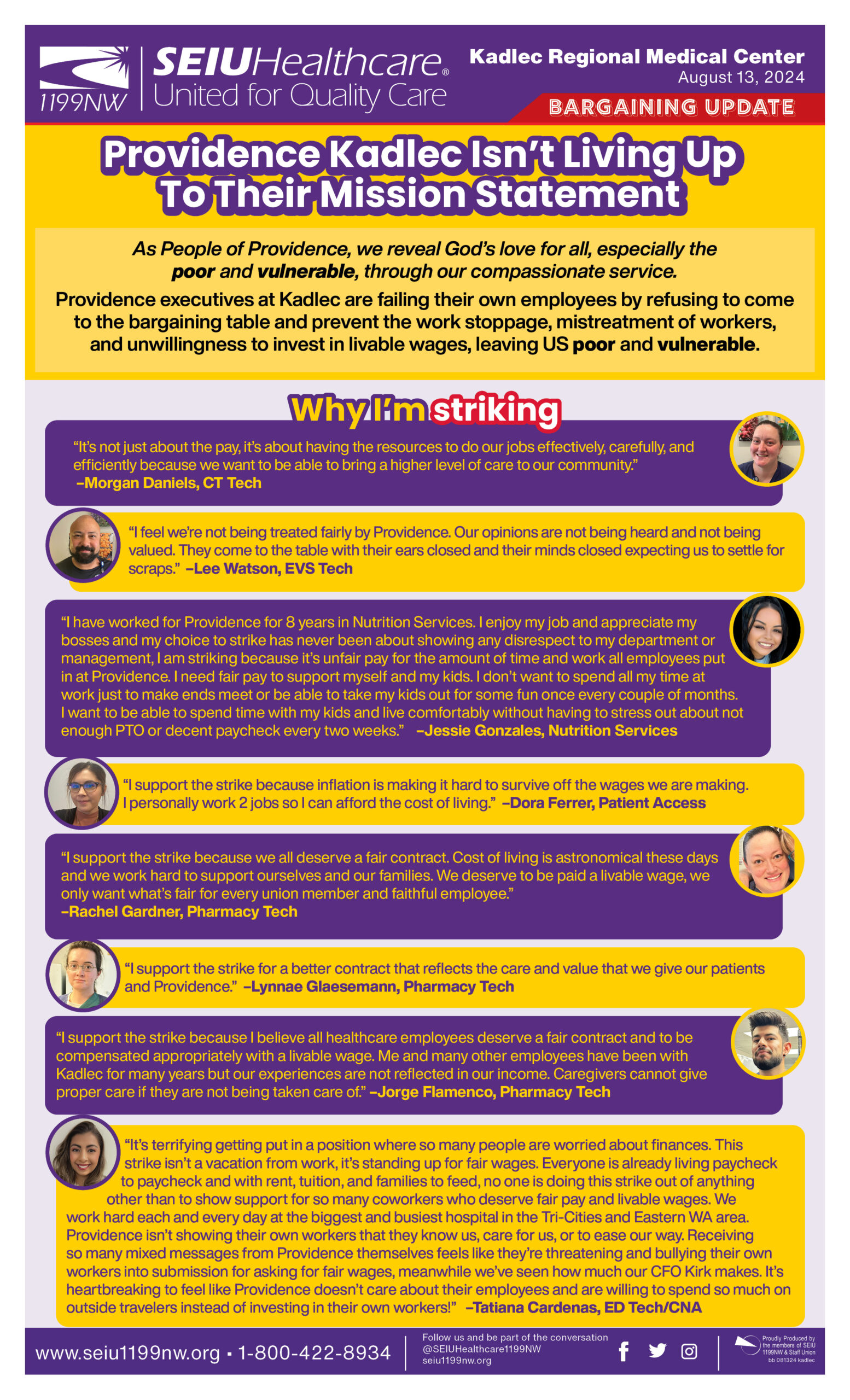 Kadlec Archives - SEIU Healthcare 1199NW
