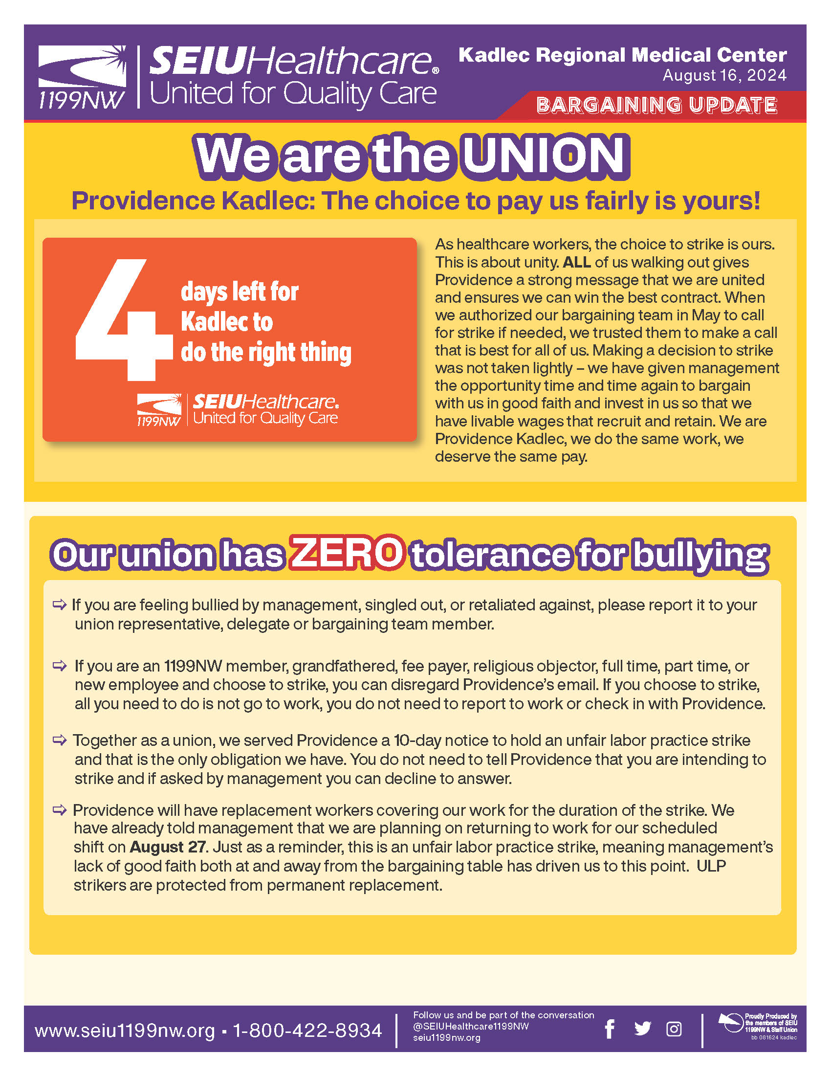 Kadlec Archives - SEIU Healthcare 1199NW