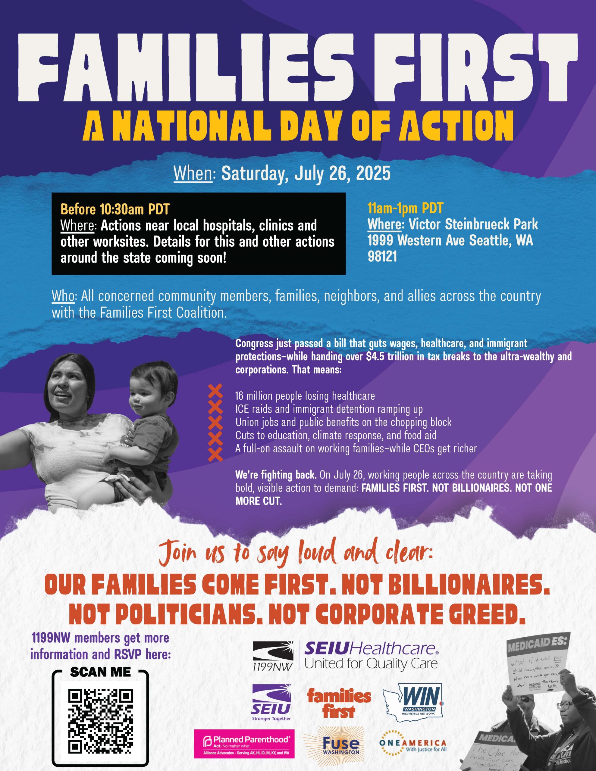 Day of Action: Families First with SEIU - SEIU Healthcare 1199NW